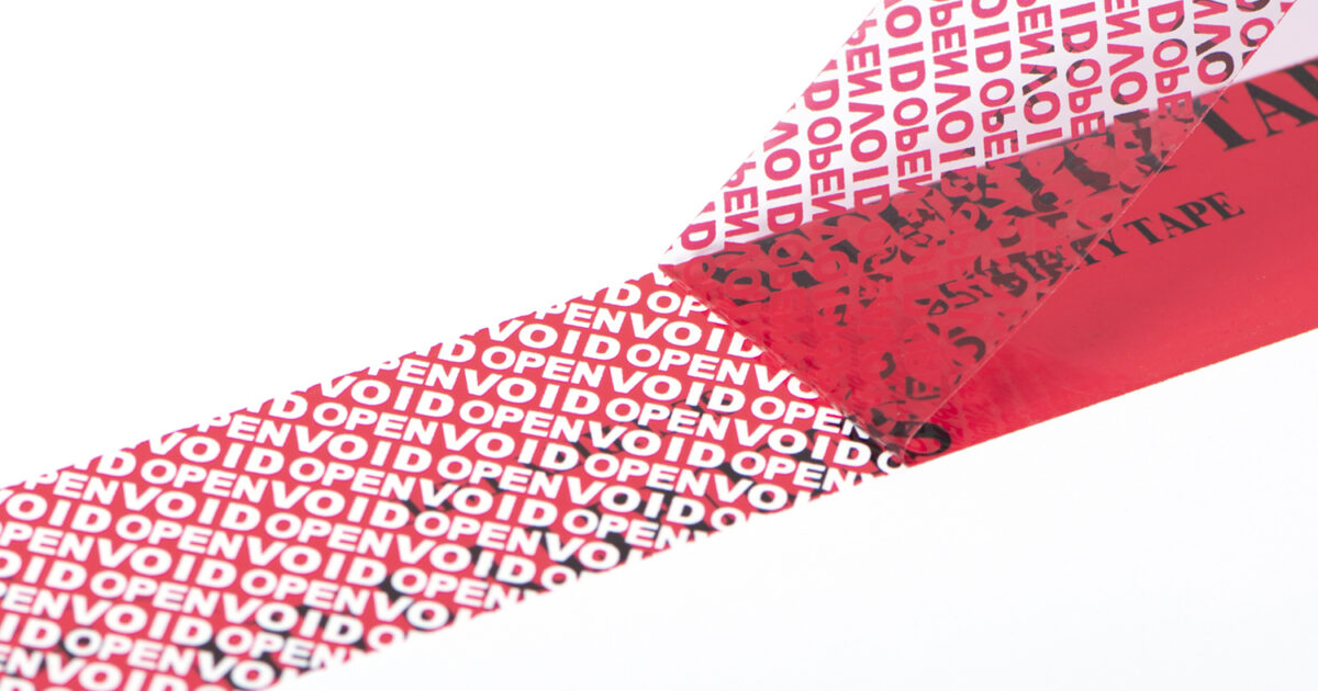 Tamper evident tape red… | Seal King Europe | Security tapes & labels