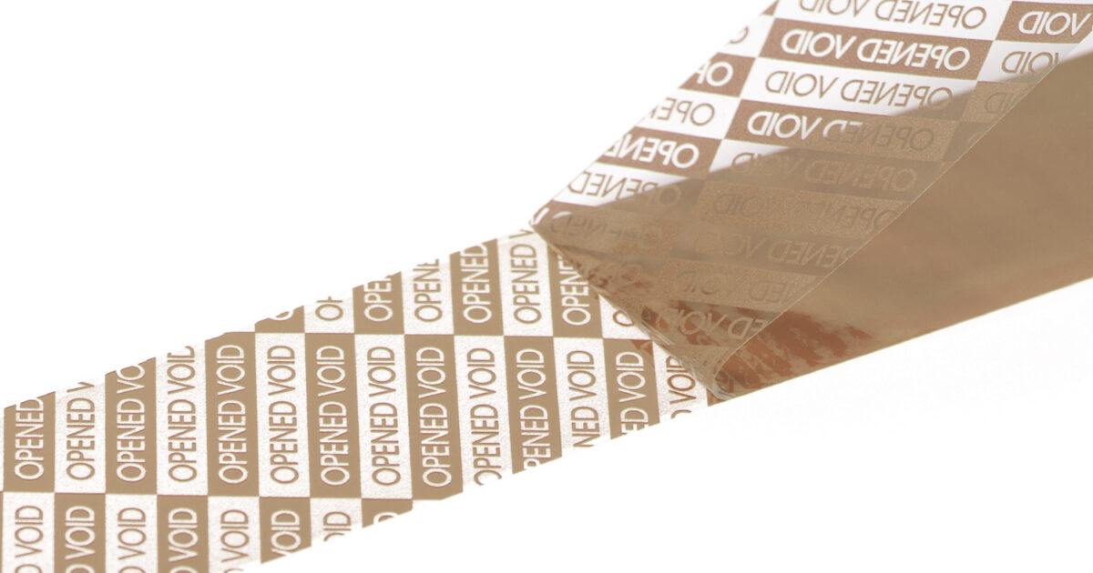 Tamper evident OPEN VOID… | Seal King Europe | Security tapes & labels