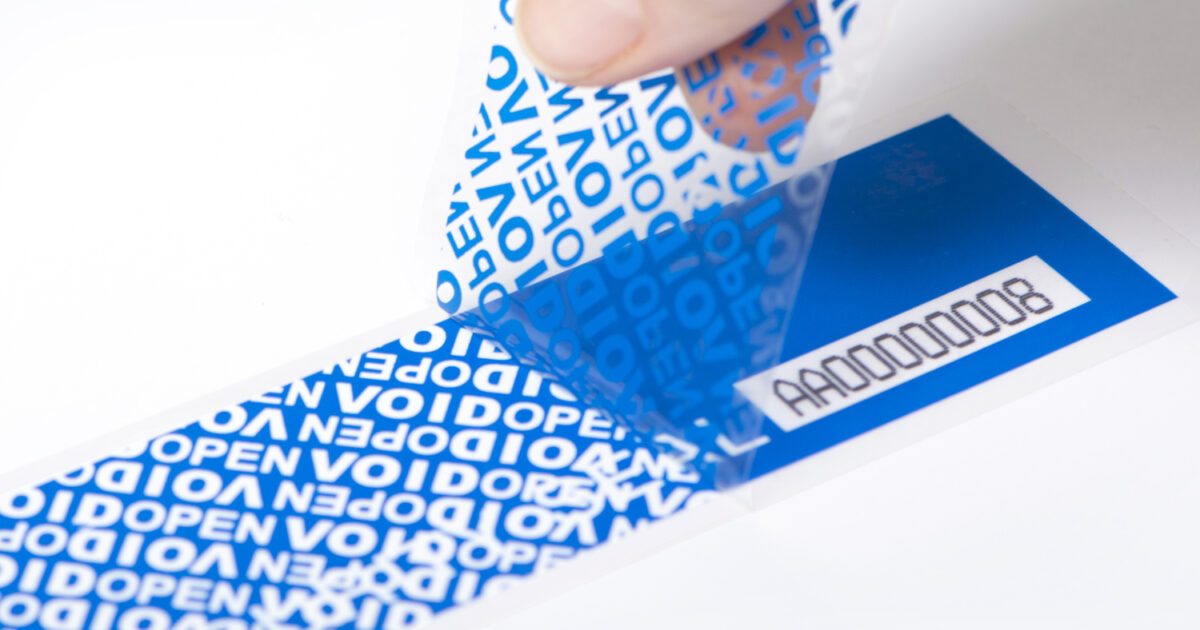 Security tape with… | Seal King Europe | Security tapes & labels